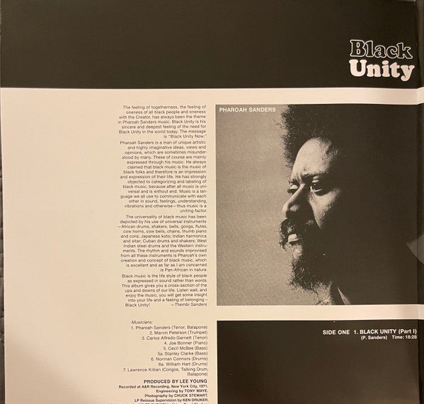 Buy Pharoah Sanders : Black Unity (LP, Album, RE, 180) Online for a ...