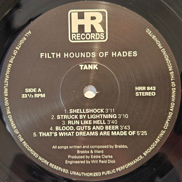 Buy Tank : Filth Hounds Of Hades (LP, Album, RE, RM + 10") Online for a ...