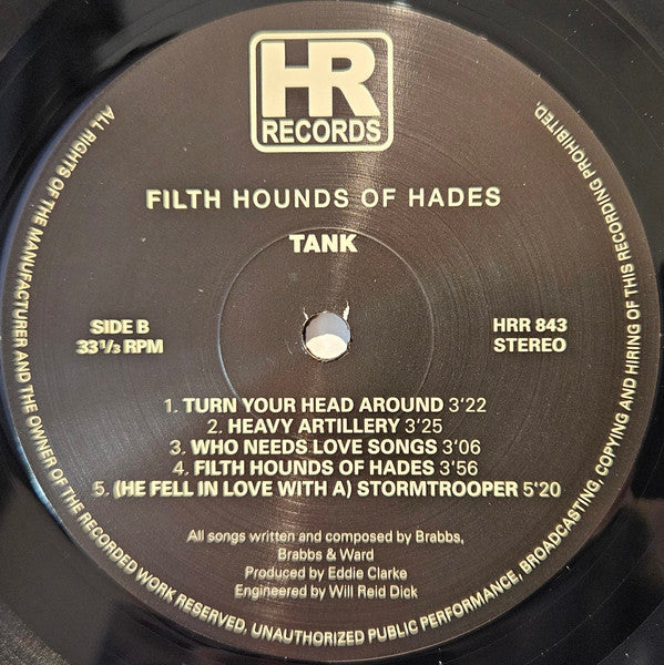 Buy Tank : Filth Hounds Of Hades (LP, Album, RE, RM + 10") Online for a ...